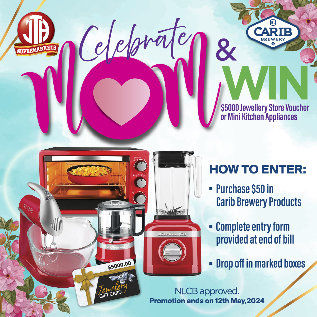 CELEBRATE MOM & WIN WITH CARIB | JTA Supermarkets